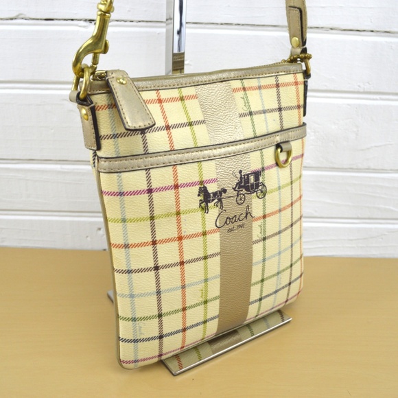 Coach | Bags | Coach Plaid Print Cross Body Bag 32 | Poshmark